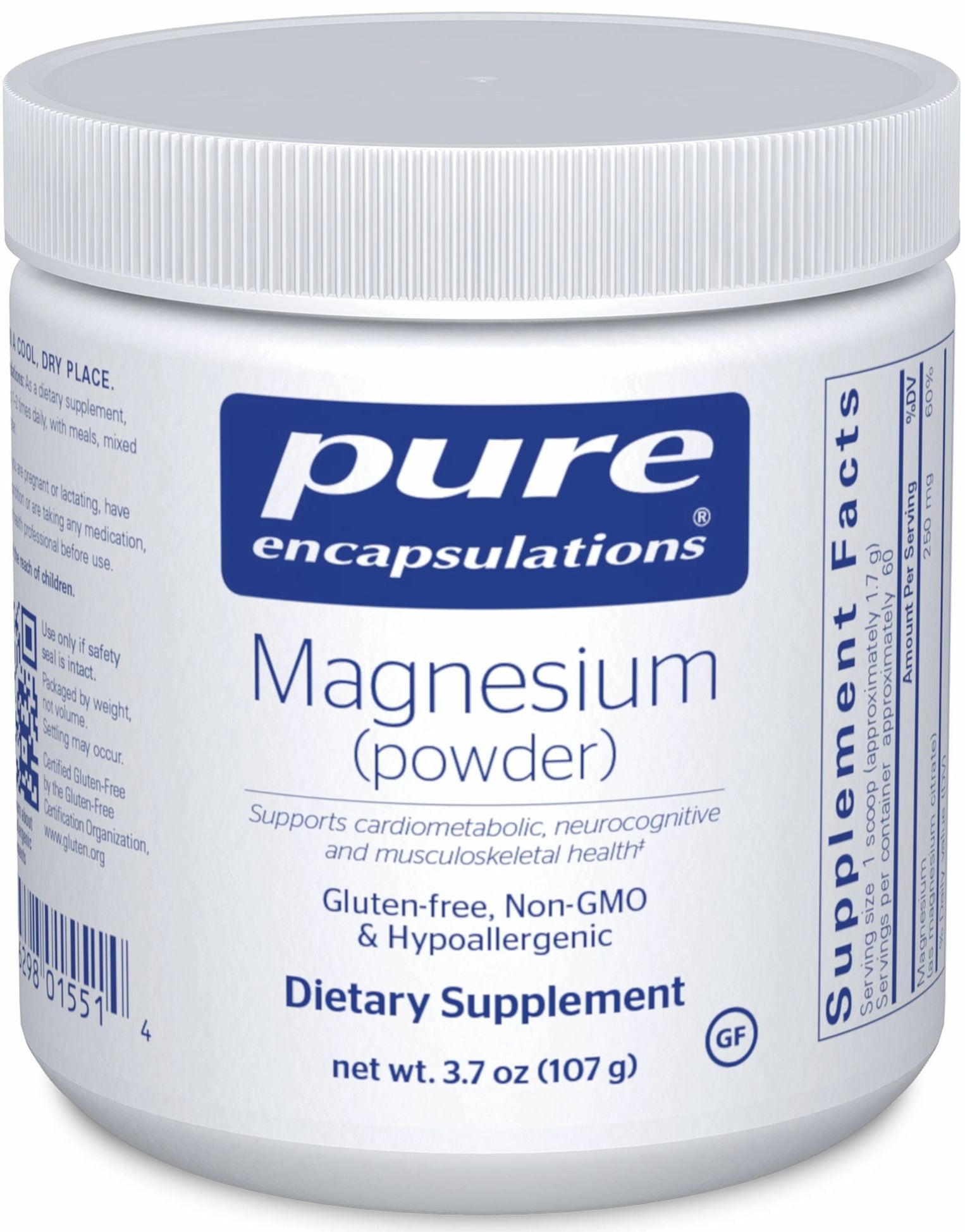 Magnesium 107gm (Powder) – Solutions 4 Health